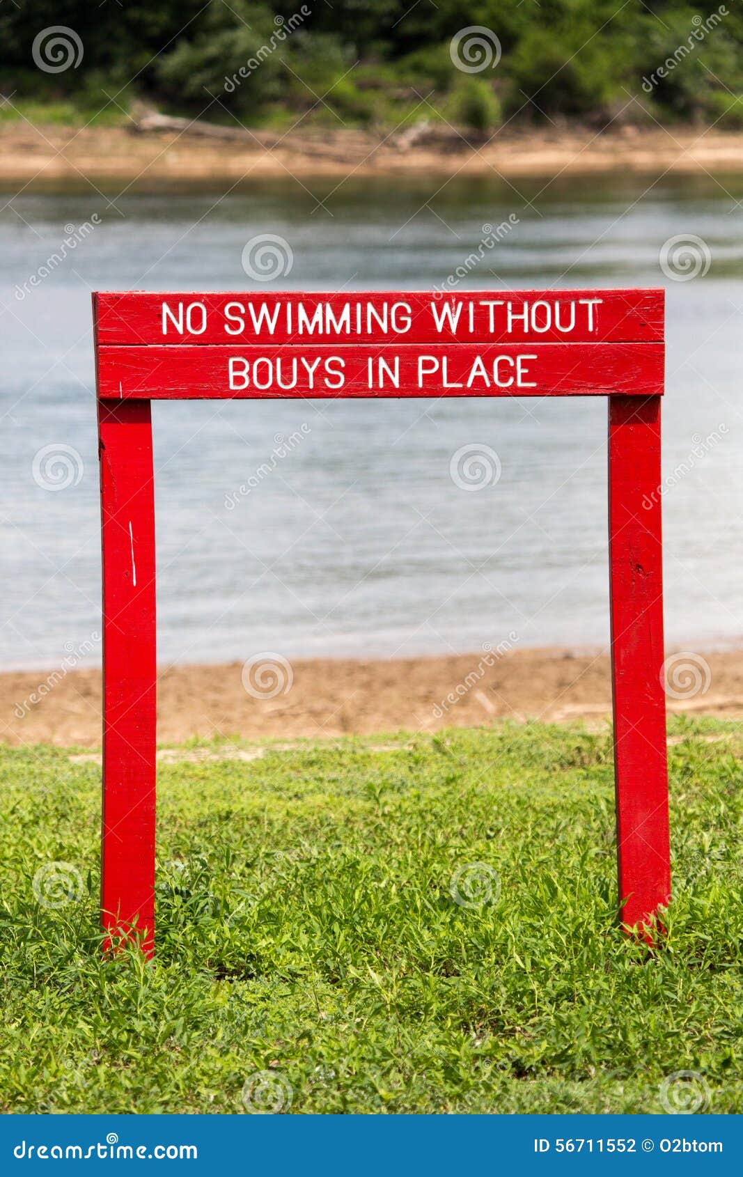 Swimming Warning Signl stock photo. Image of warning - 56711552