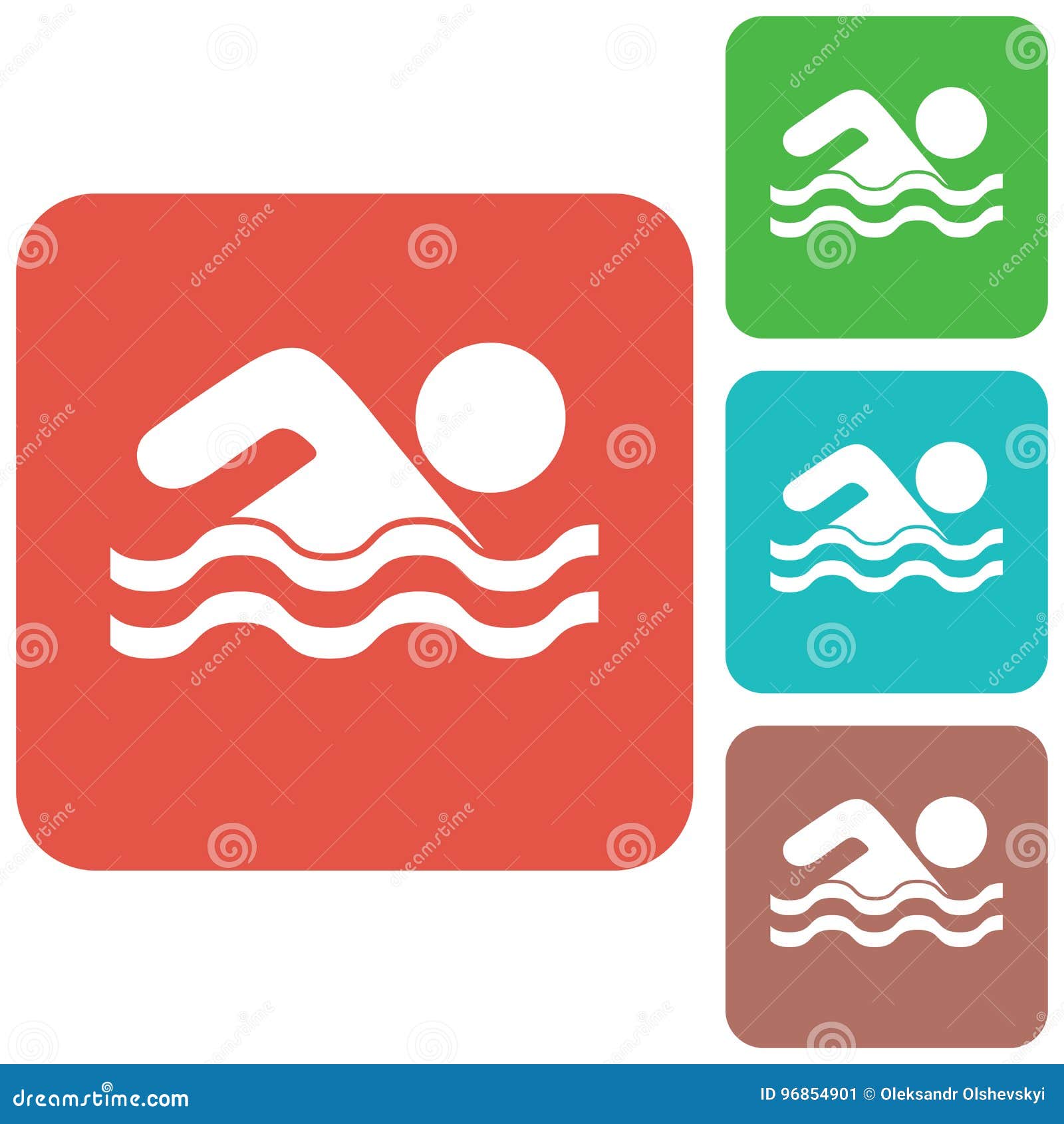Swimming water sport icon stock vector. Illustration of competition ...