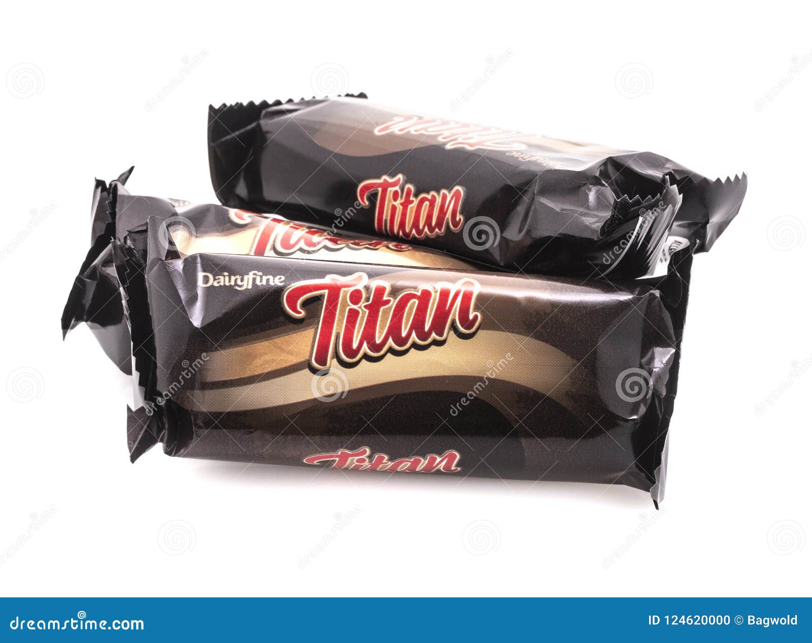Three Titan Chocolate Bars on a White Background Editorial Image ...