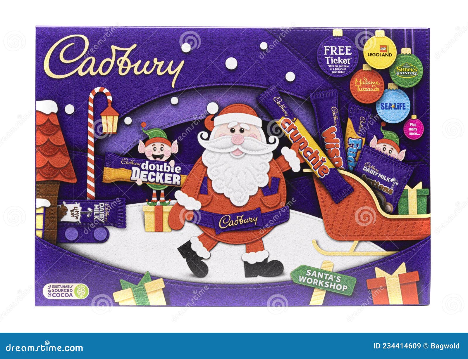 Cadbury`s Christmas Selection Box on a White Background Editorial Stock ... Cadbury`s Christmas Selection Box on a White Background Editorial Stock ...
