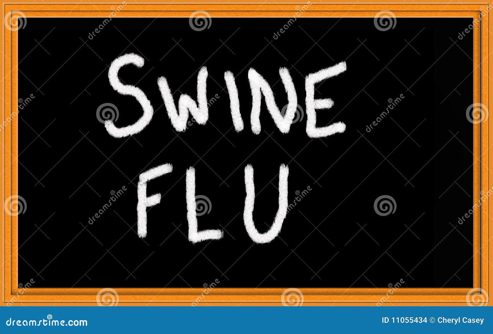 Swine flu stock photo. Image of viral, chalkboard, shot - 11055434