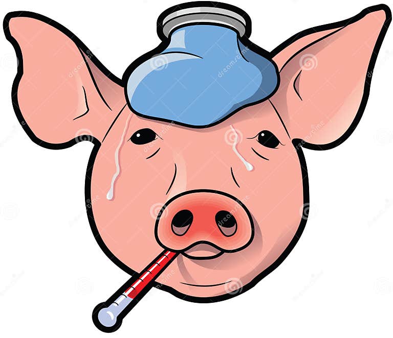 Swine Flu stock vector. Illustration of temperature, doctor - 9157937