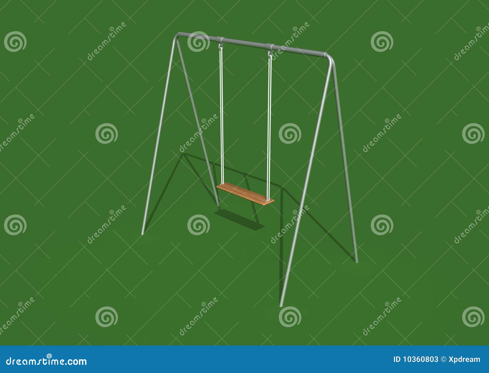 Swing stock illustration. Illustration of wooden, outdoor - 10360803