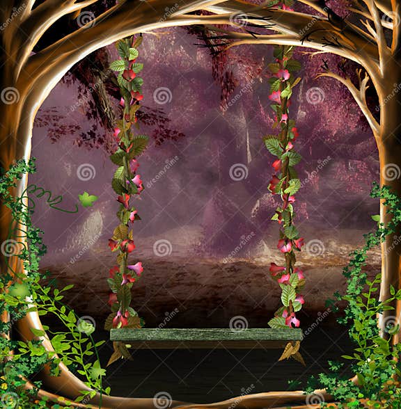 Swing stock illustration. Illustration of abstract, glow - 17956171