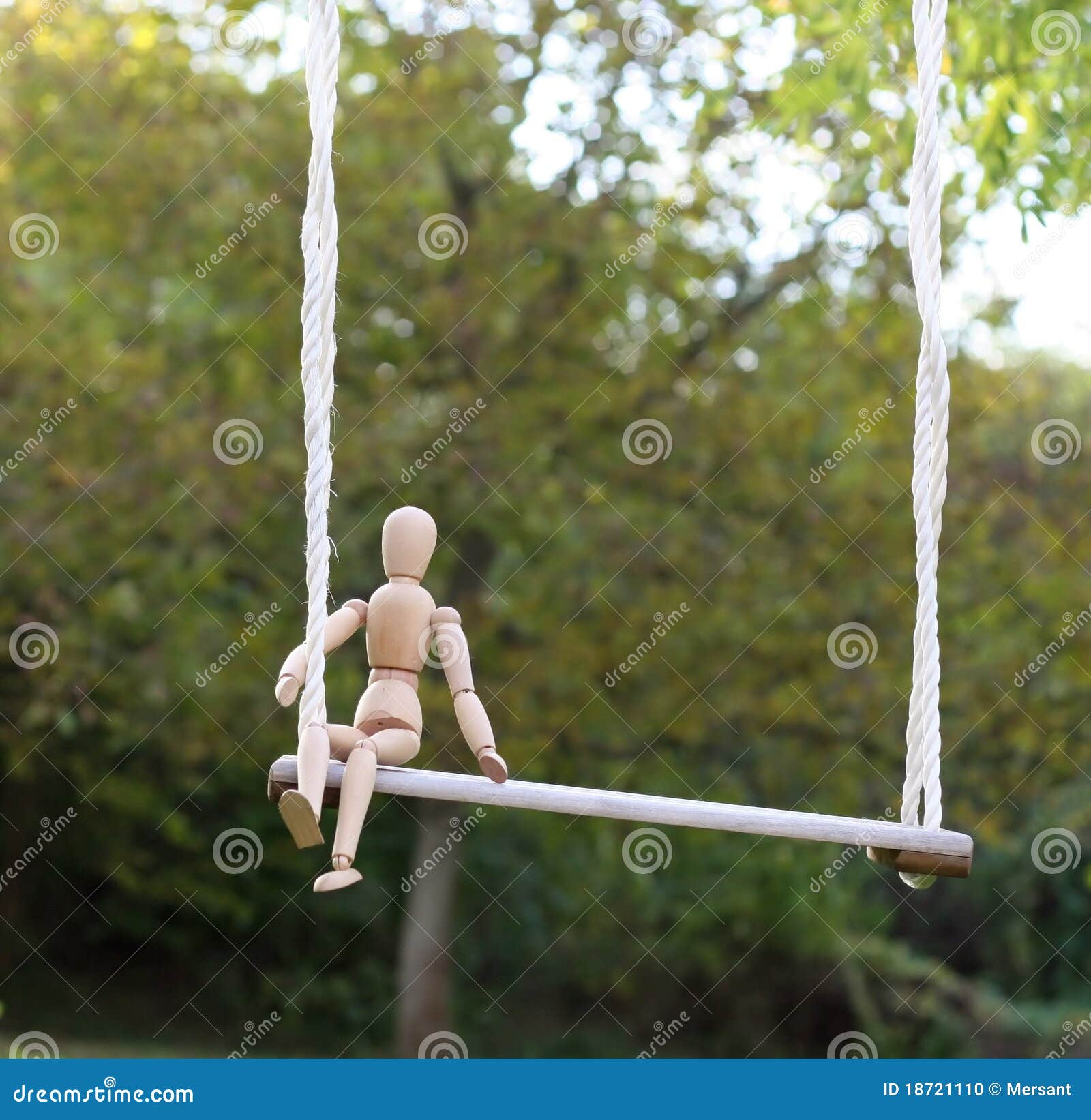 Swing stock photo. Image of wood, abstract, nature, swing - 18721110
