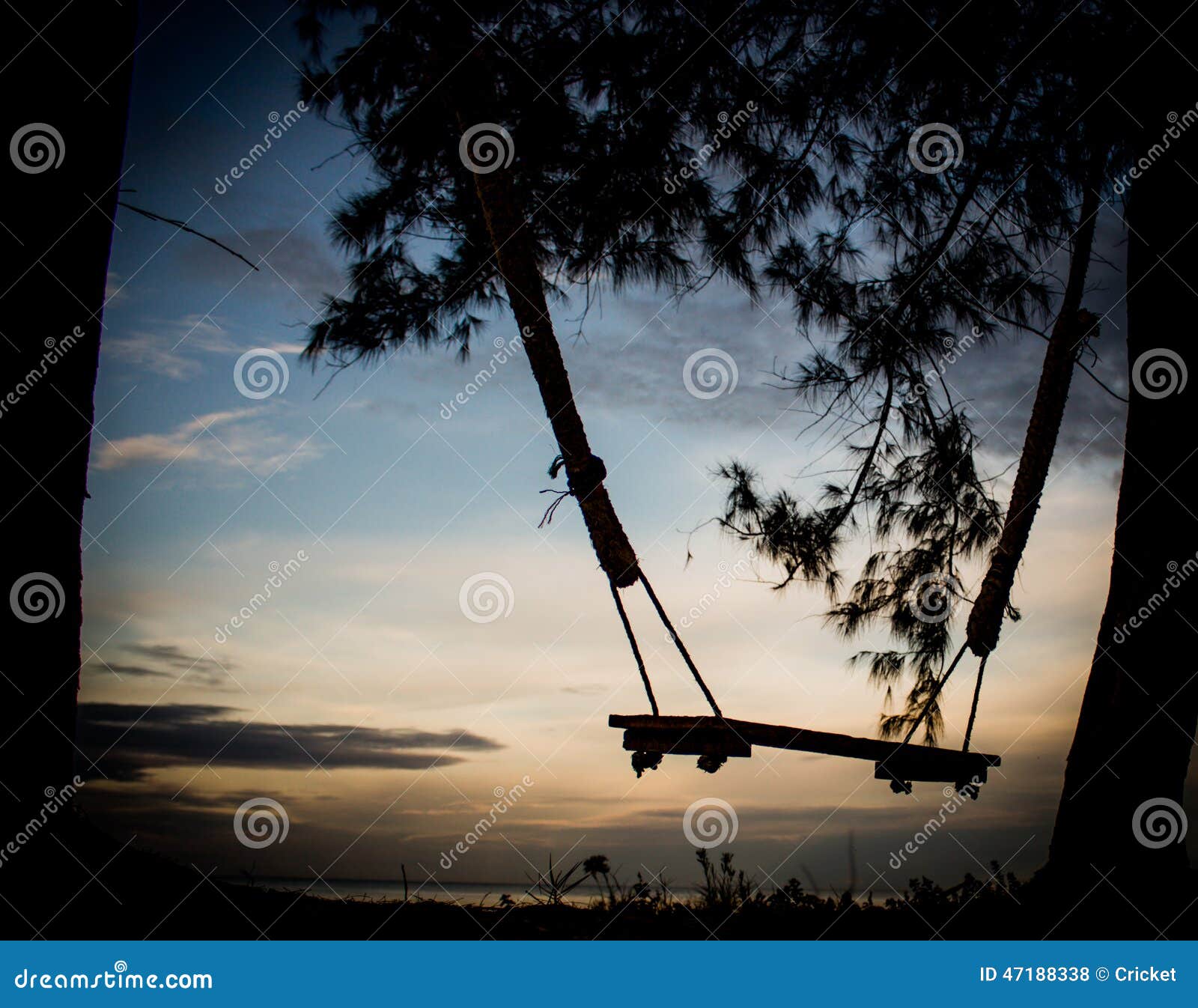 Swing of alone stock photo. Image of feel, swing, alone - 47188338