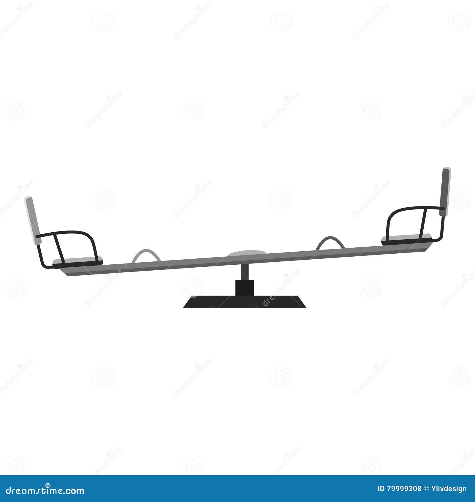 Swing Balancer Icon, Gray Monochrome Style Stock Vector - Illustration ...
