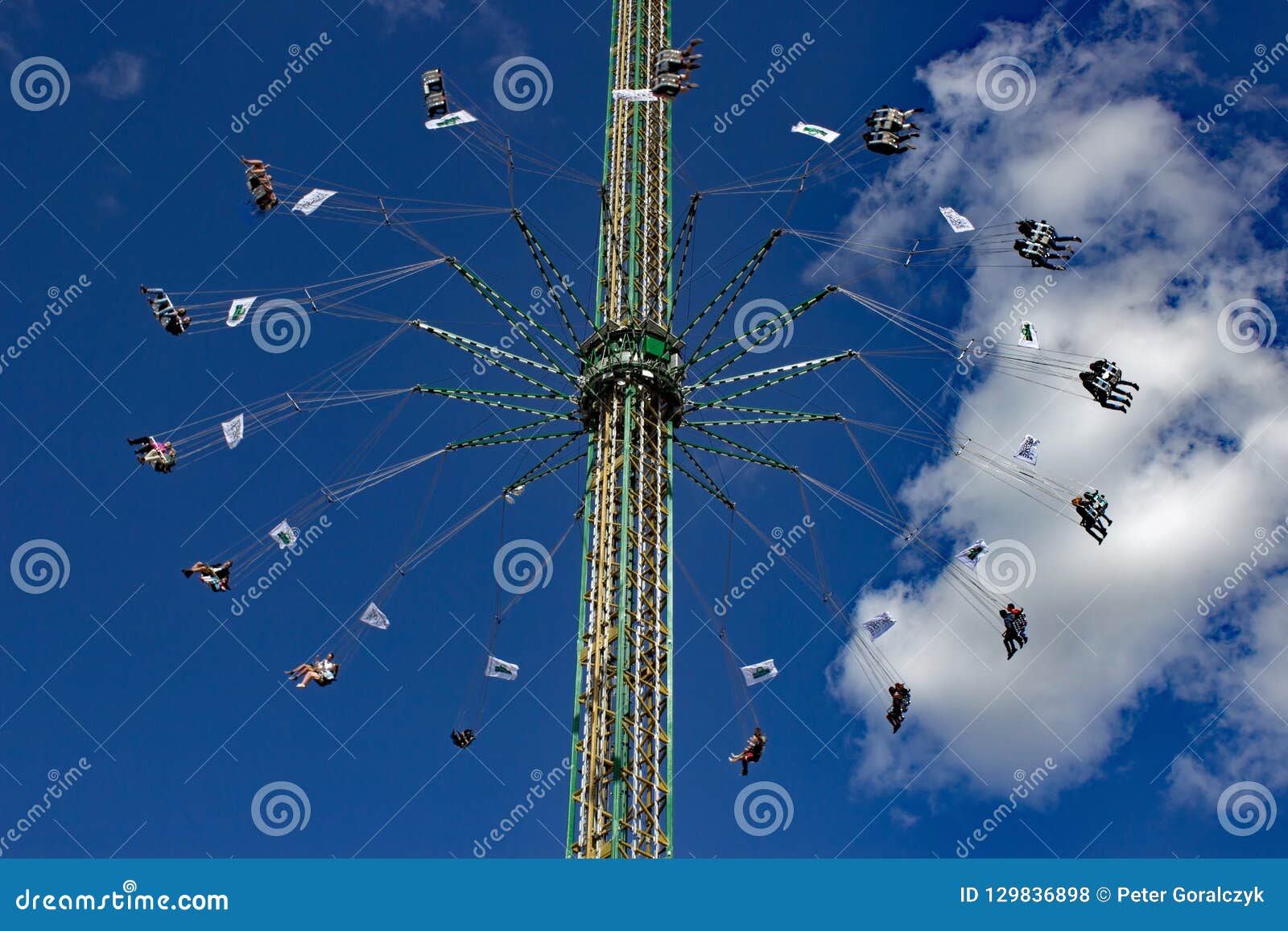Swing Carousel at Oktoberfest Munich Editorial Stock Photo - Image of ...