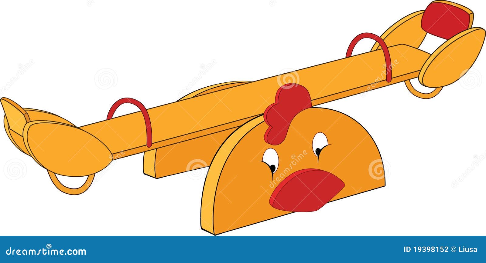 Swing. Cartoon stock vector. Illustration of carnival - 19398152