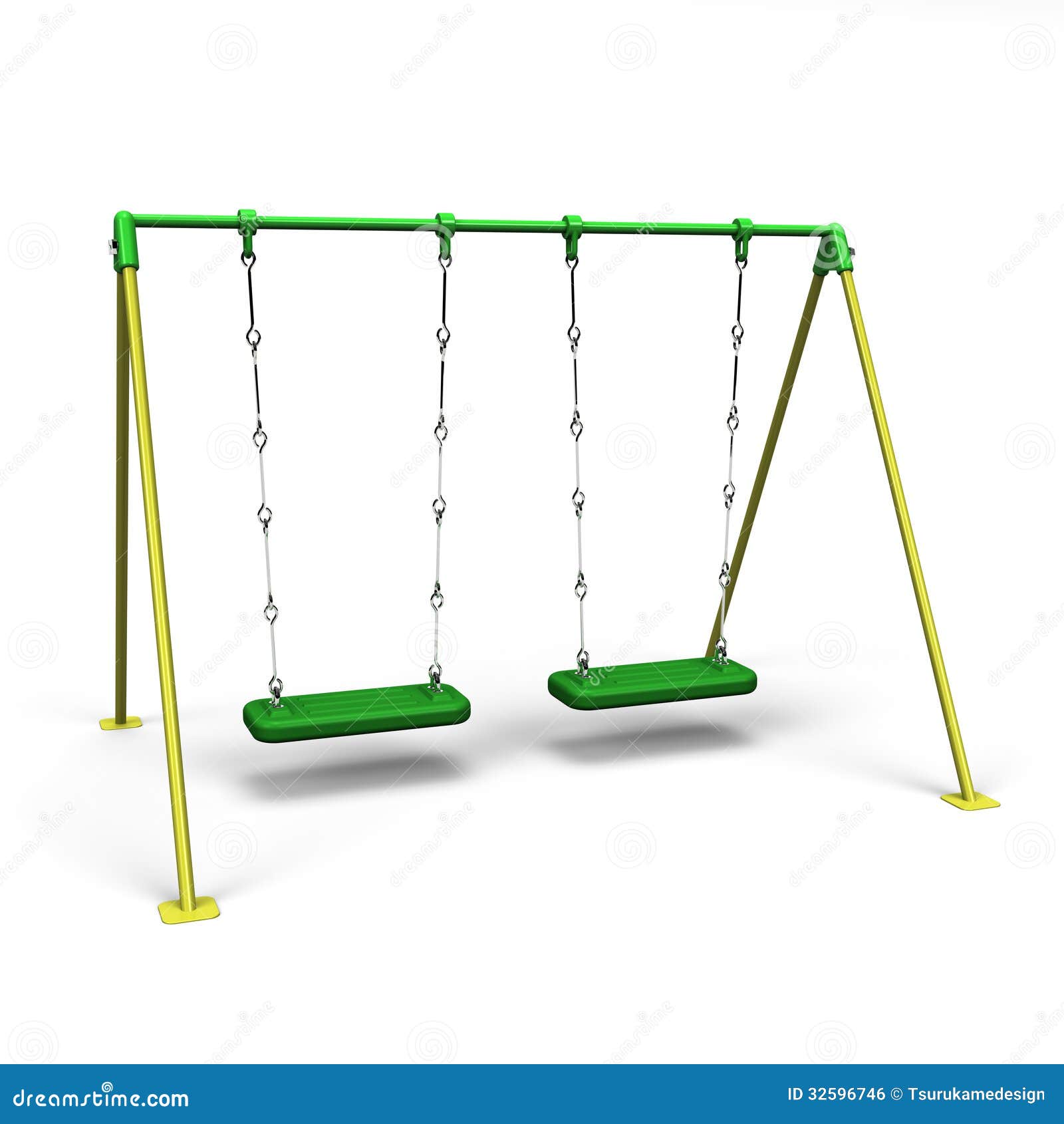 Swing stock illustration. Illustration of chain, back - 32596746