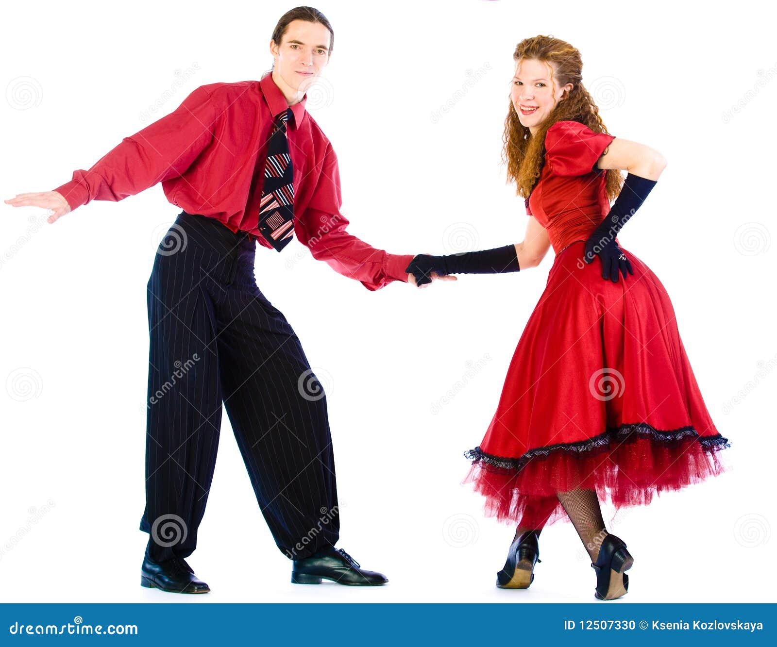 Swing dancers stock photo. Image of full, revival, isolated - 12507330