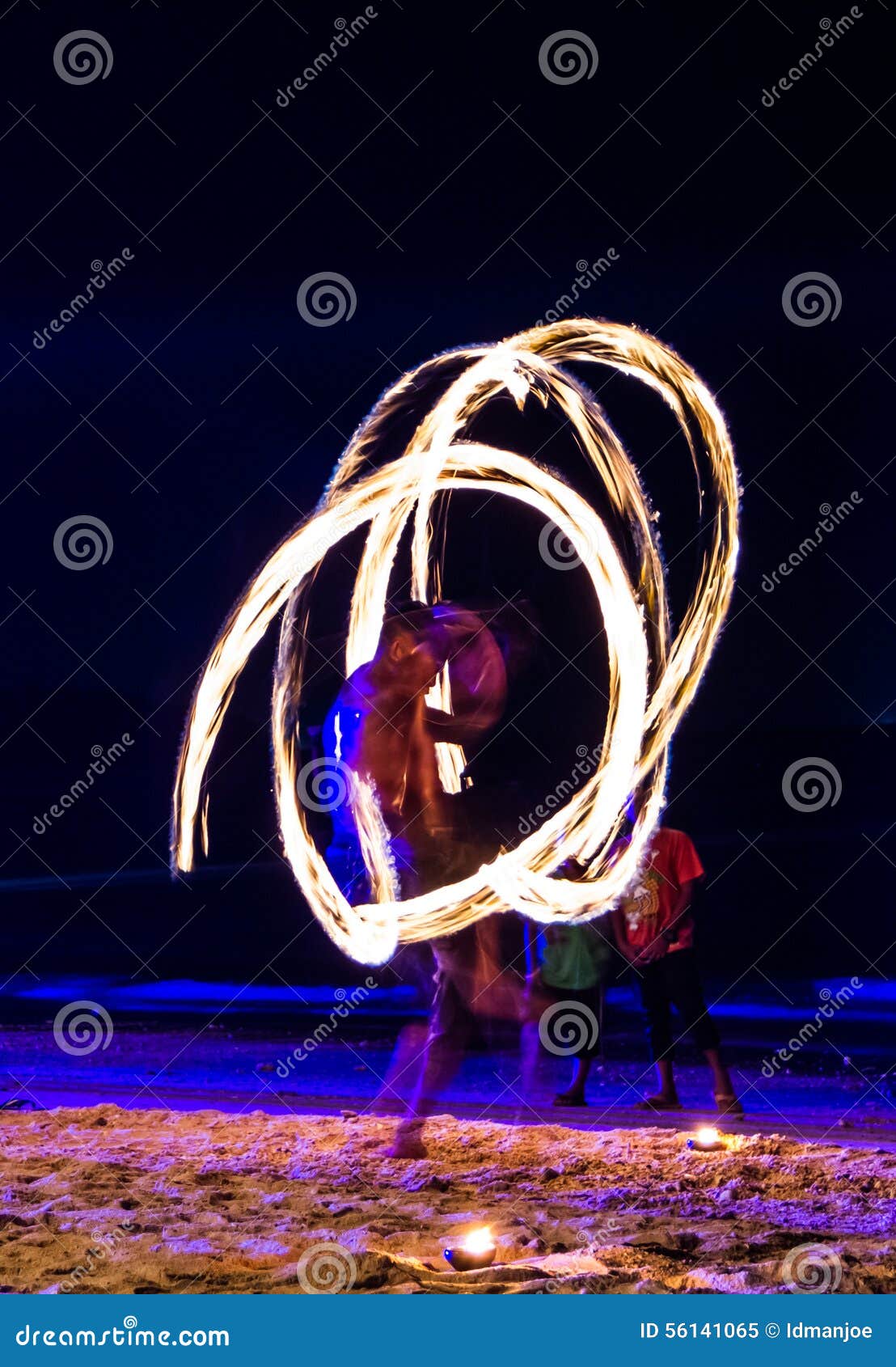 Swing fire show stock image. Image of flame, display - 56141065