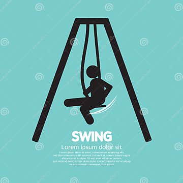 Swing stock vector. Illustration of swinging, symbol - 40508169
