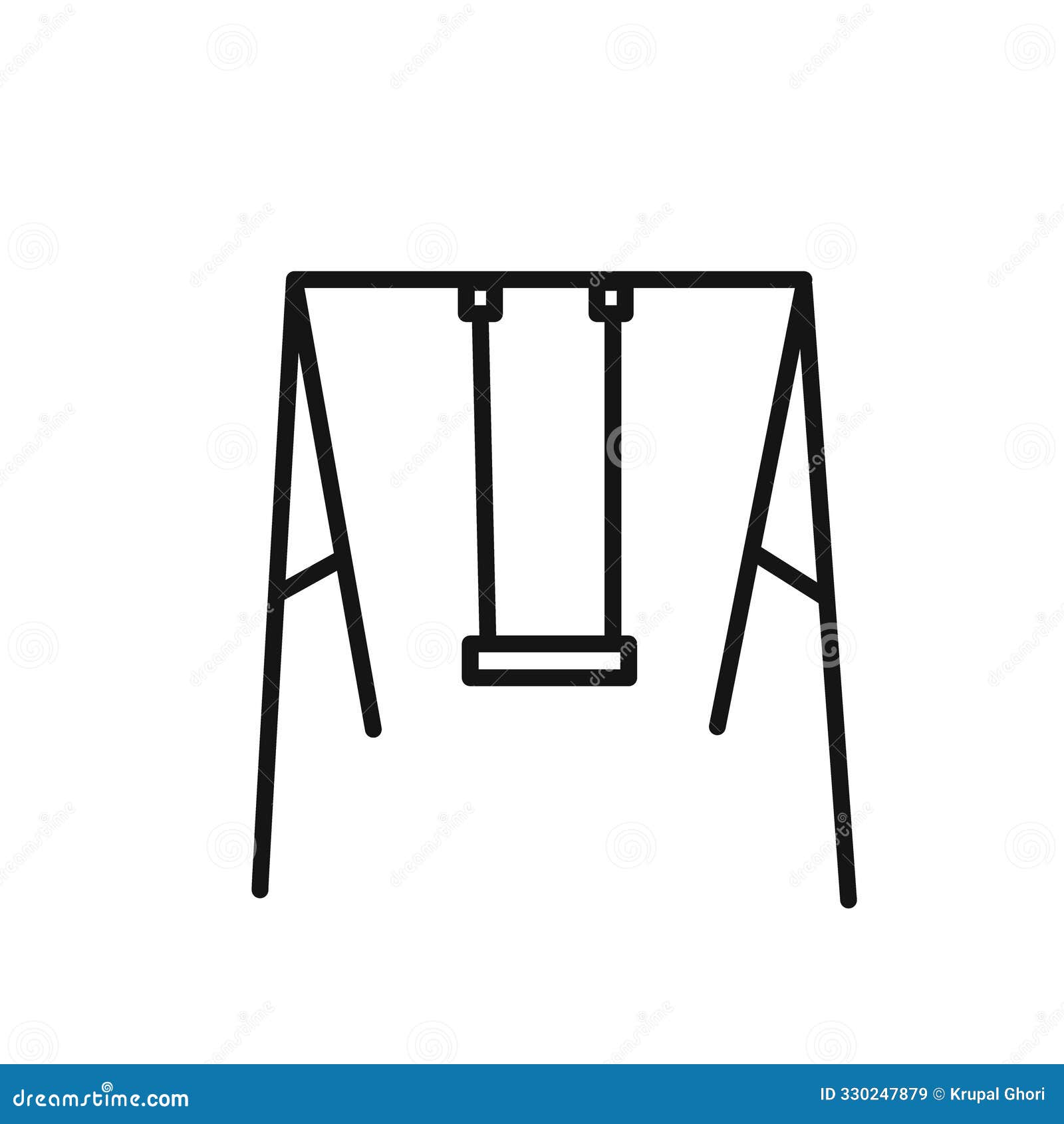 Swing Icon Linear Graphics Set Vector Stock Vector - Illustration of ...