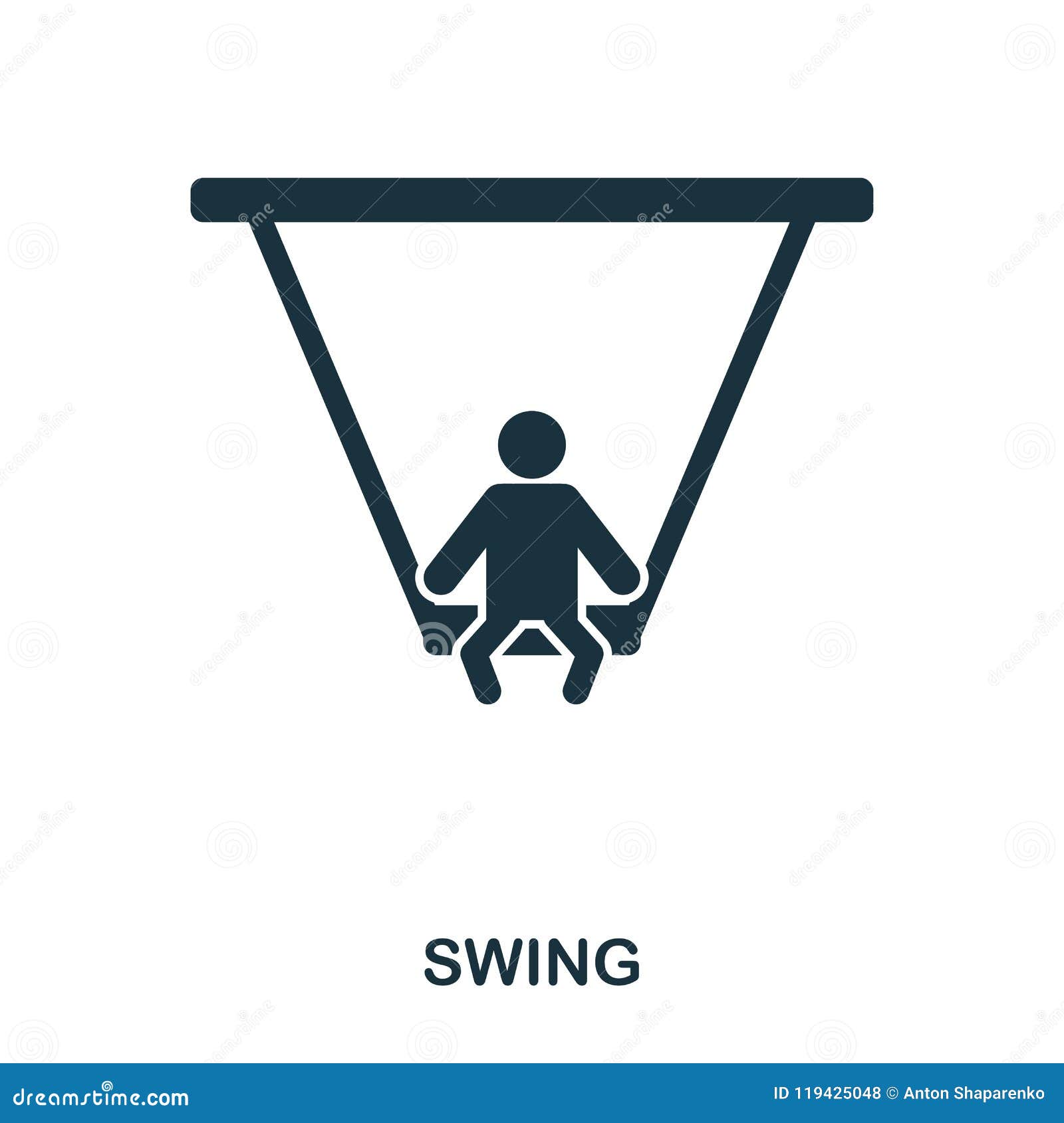 Swing Icon. Mobile Apps, Printing and More Usage. Simple Element Sing ...