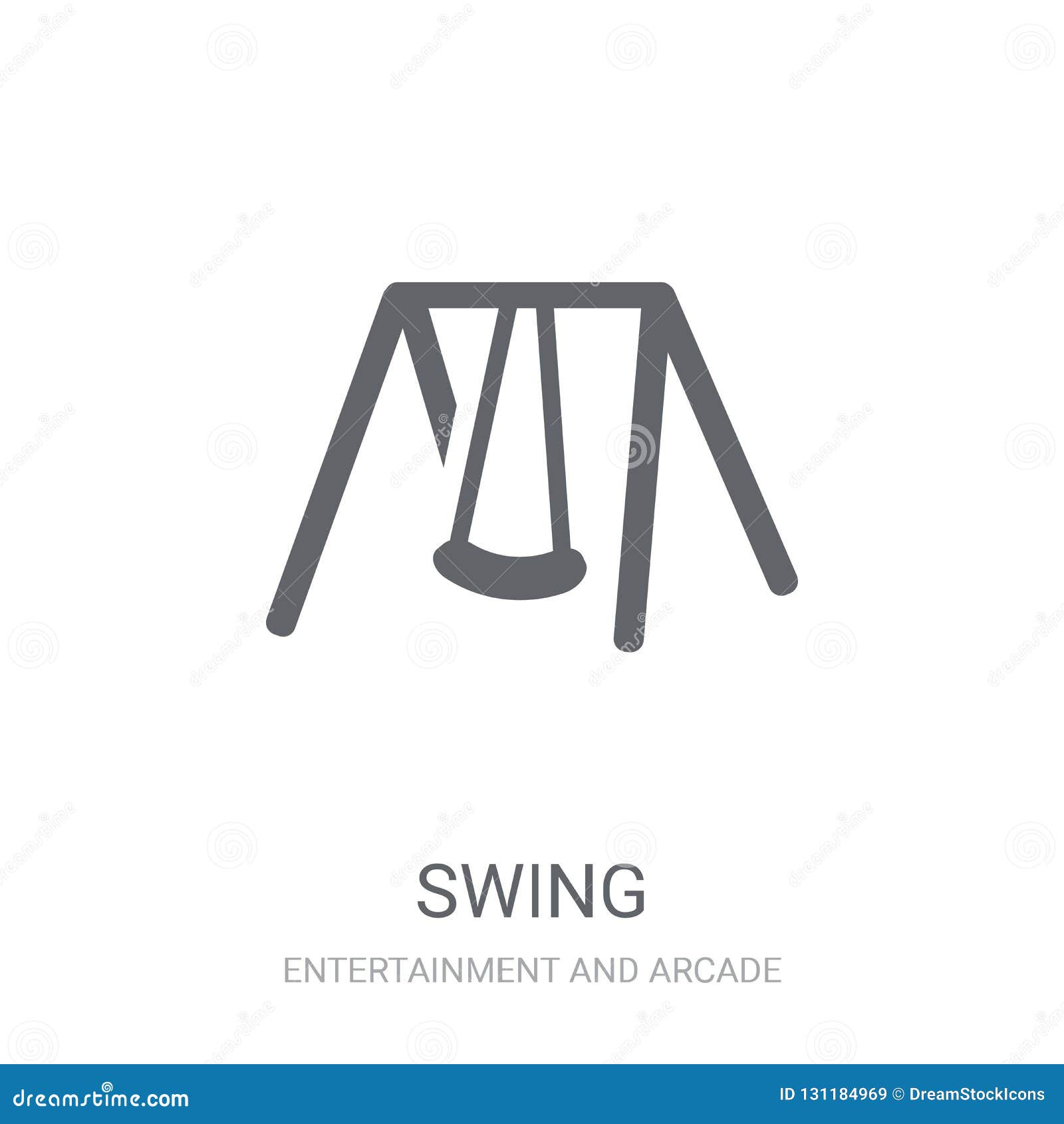 Swing Icon. Trendy Swing Logo Concept on White Background from E Stock ...