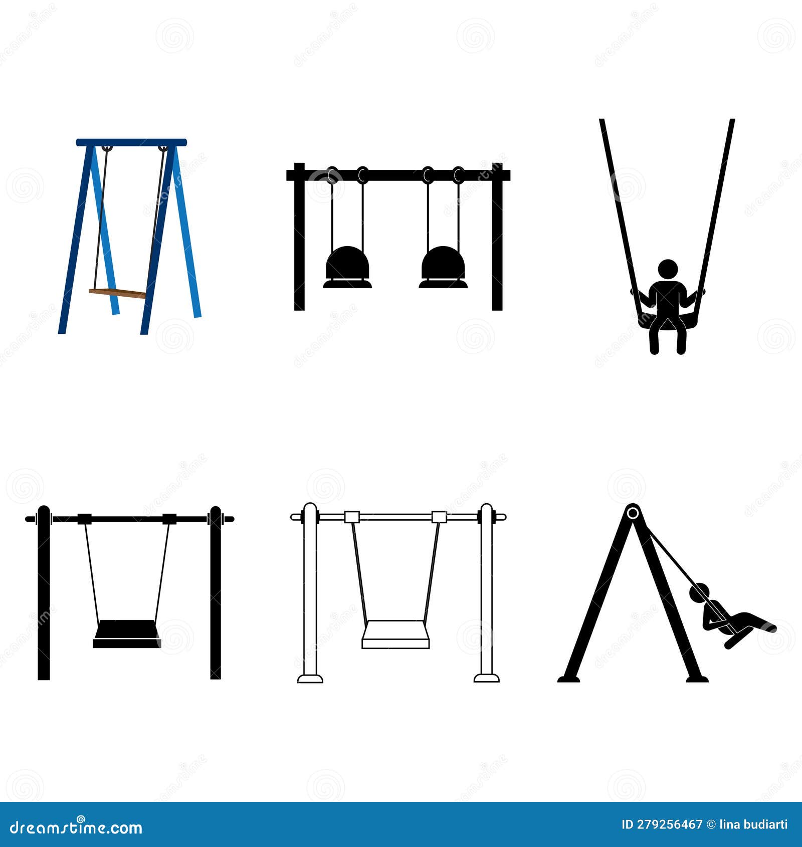 Swing icon vector stock vector. Illustration of background - 279256467