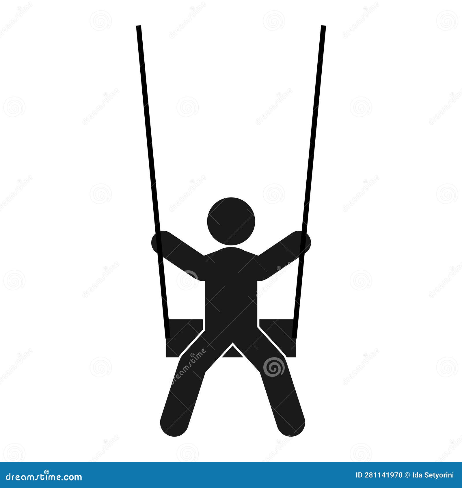 Swing icon vector stock illustration. Illustration of icon - 281141970