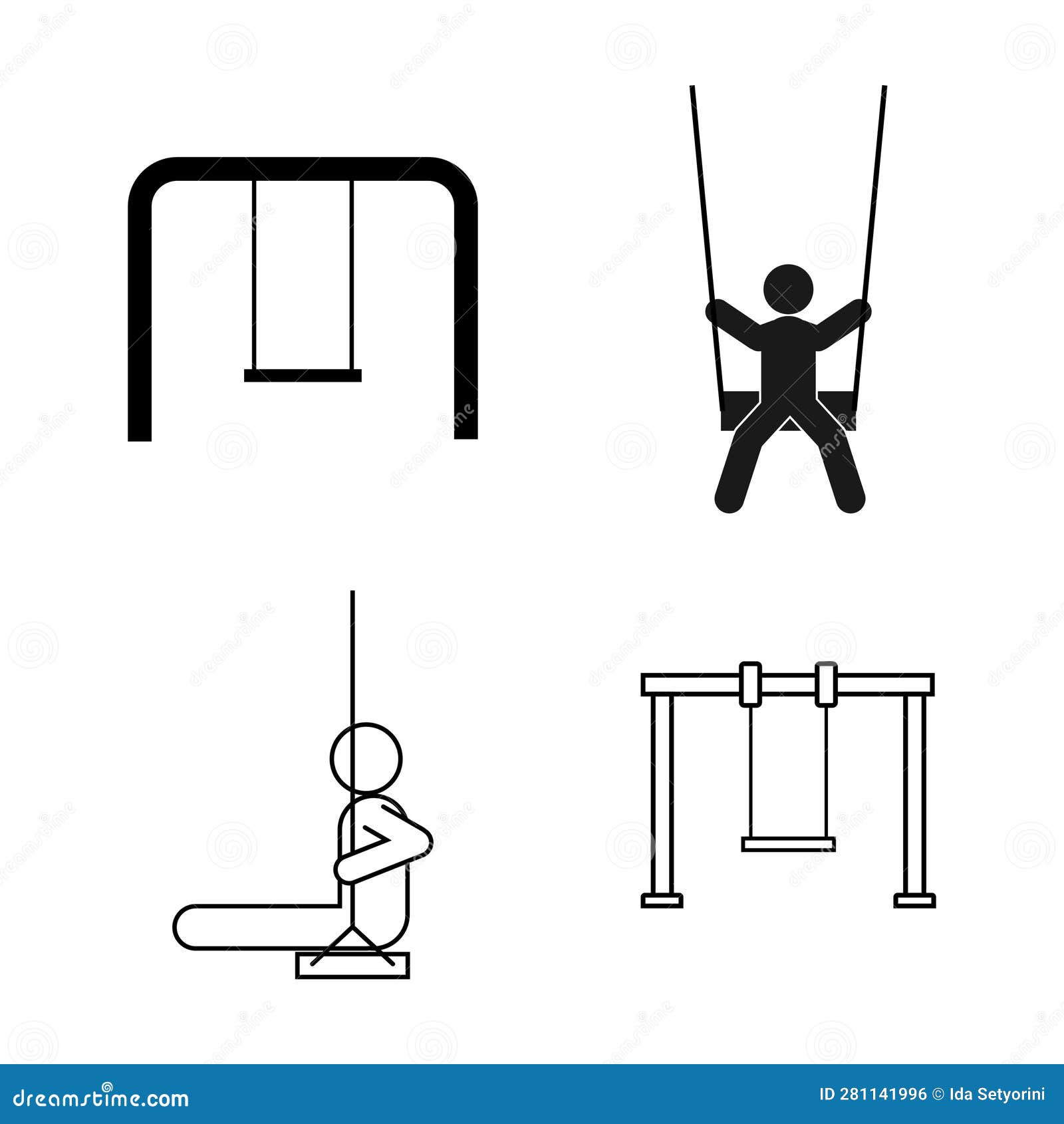 Swing icon vector stock illustration. Illustration of icon - 281141996