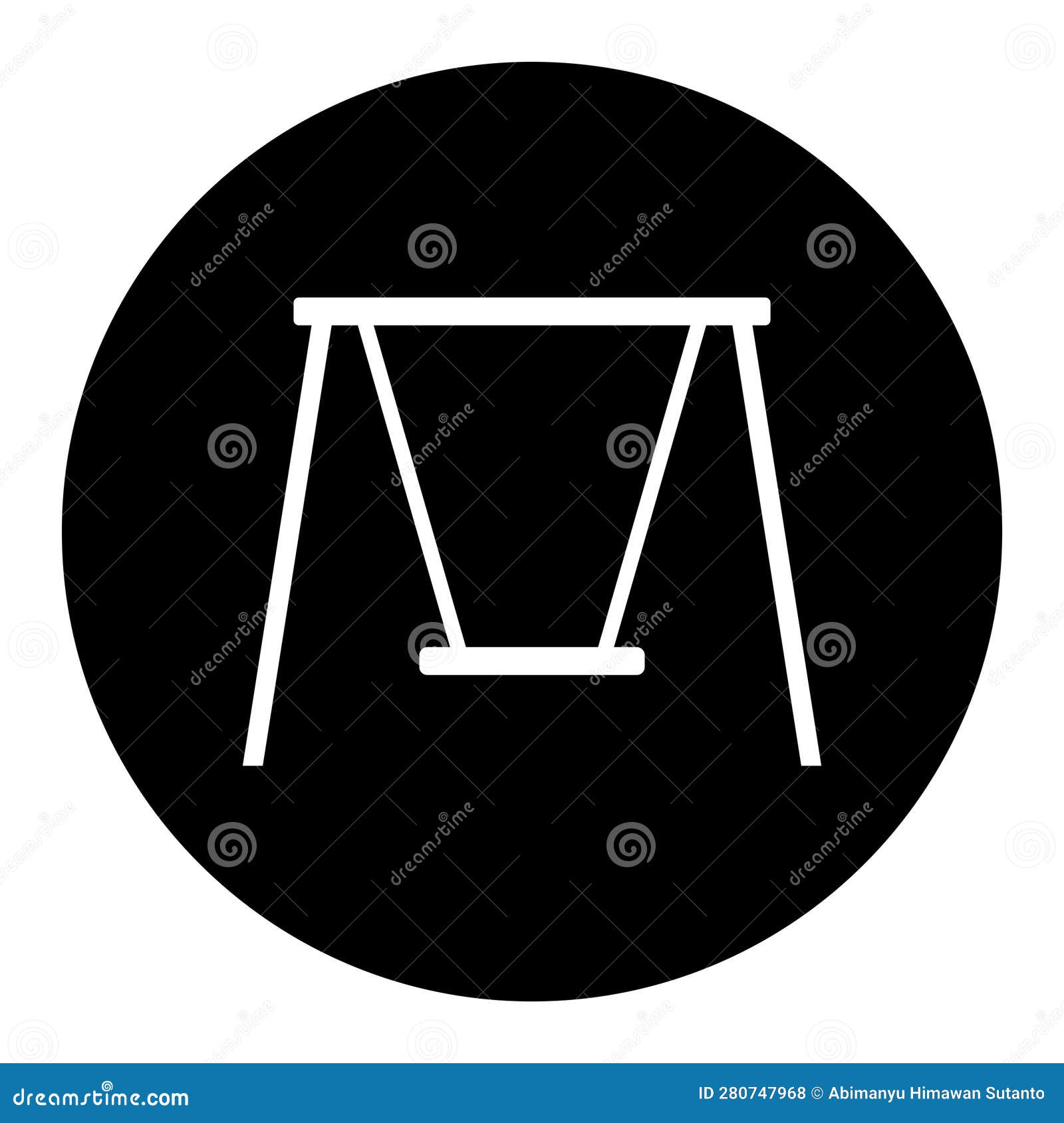 Swing icon vector stock vector. Illustration of person - 280747968