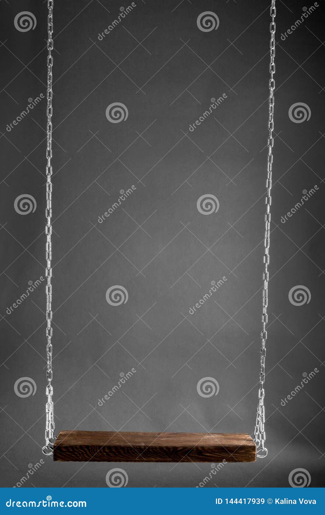 A Swing Isolation on a Black Background Stock Image - Image of game ...