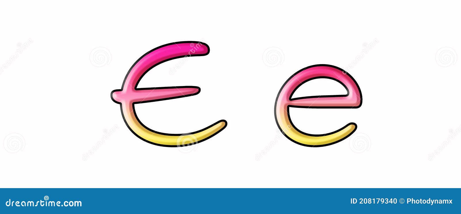 Swing King Gradient Sans Serif Alphabet Letters Calligraphy Letter ...