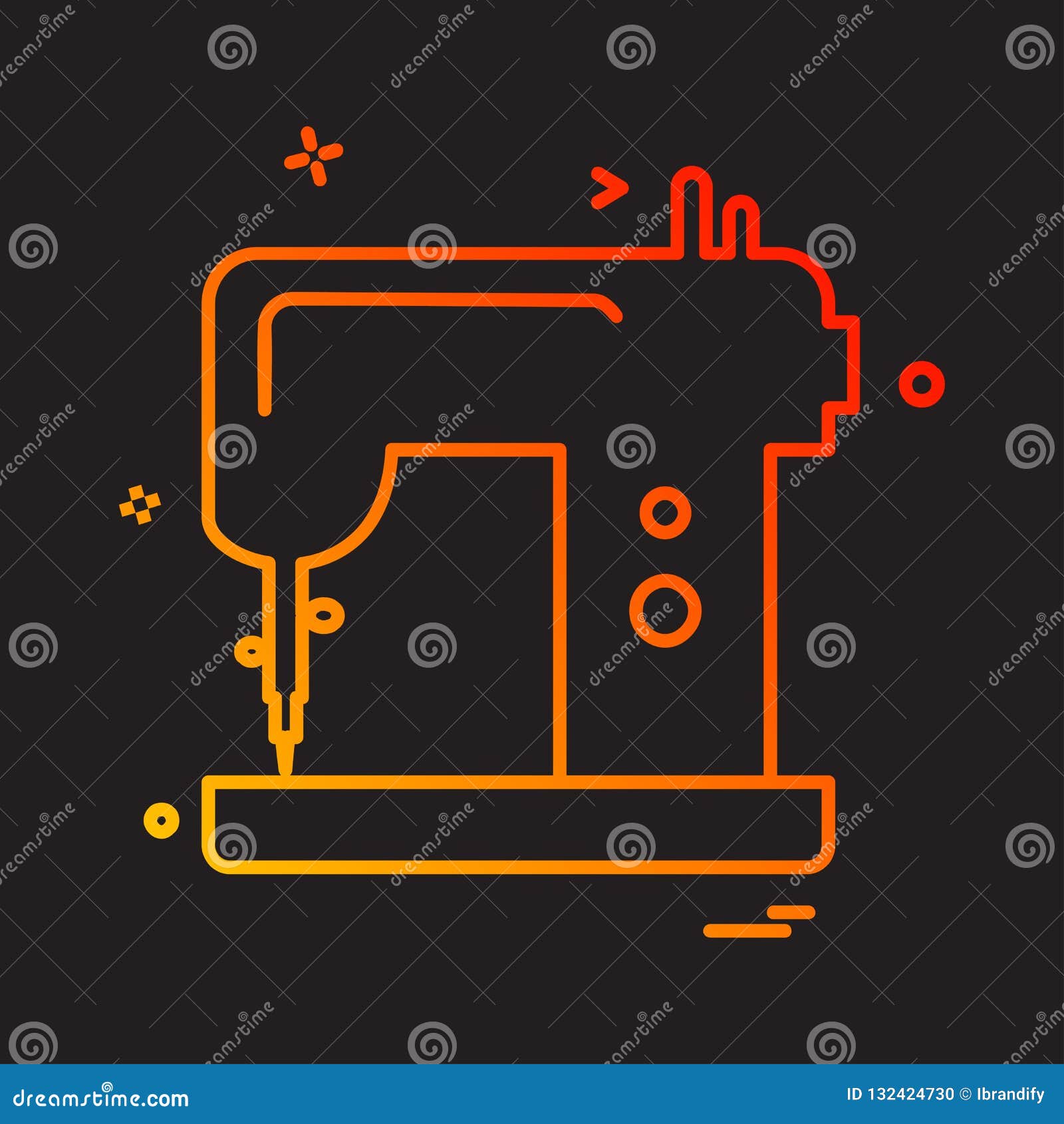 Swing Machine Icon Design Vector Stock Vector - Illustration of hook ...