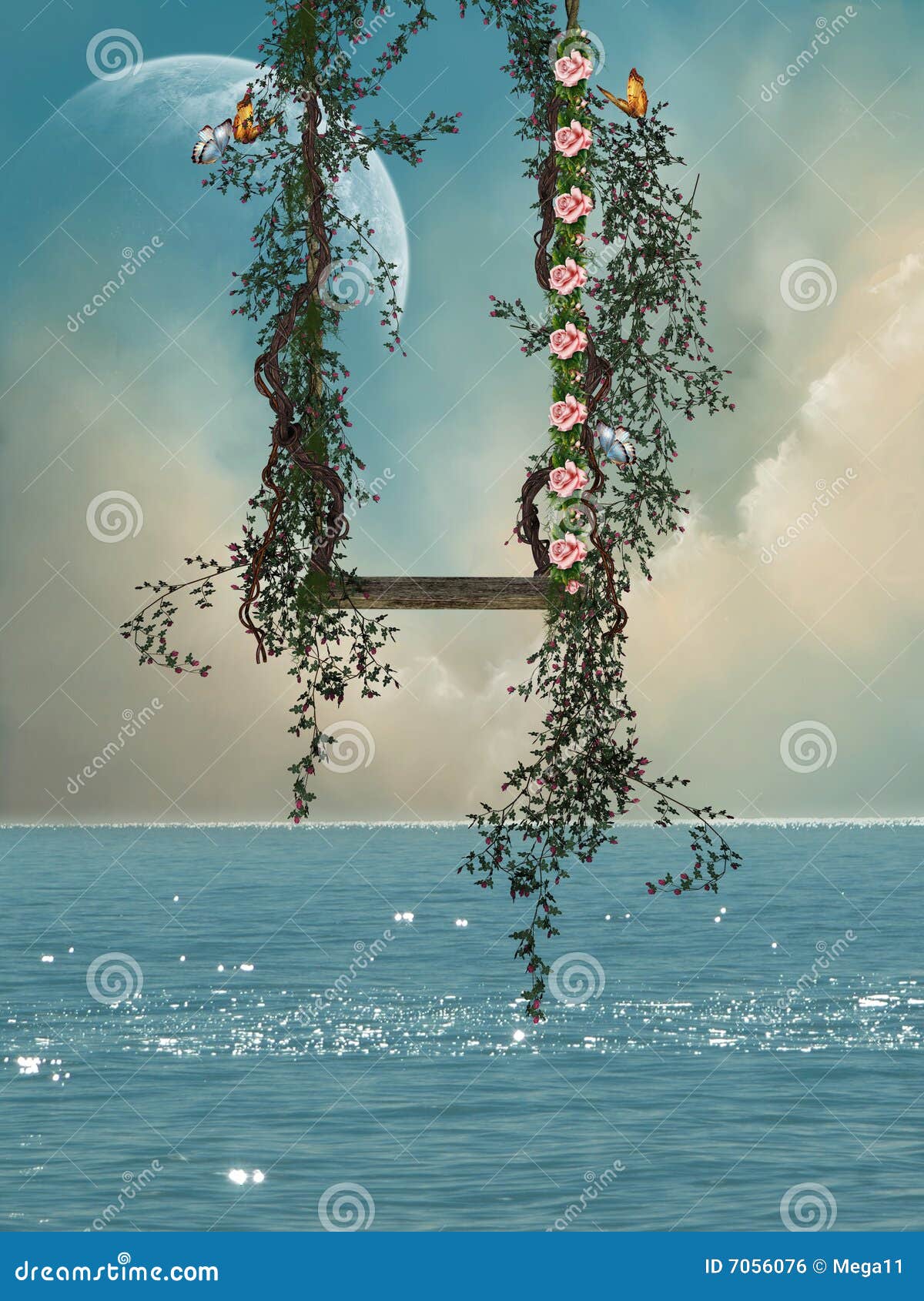 Wave Swing Sideways Colorful Pendulums With Blue Starry Space Royalty ...