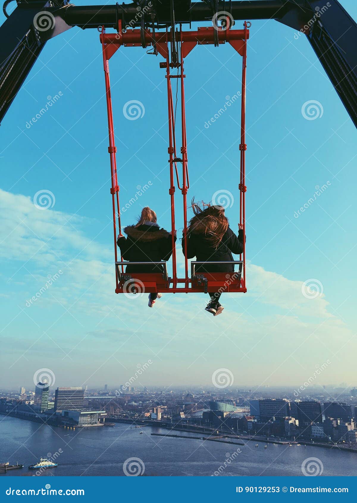 Swing editorial stock photo. Image of skyscraper, amsterdam - 90129253