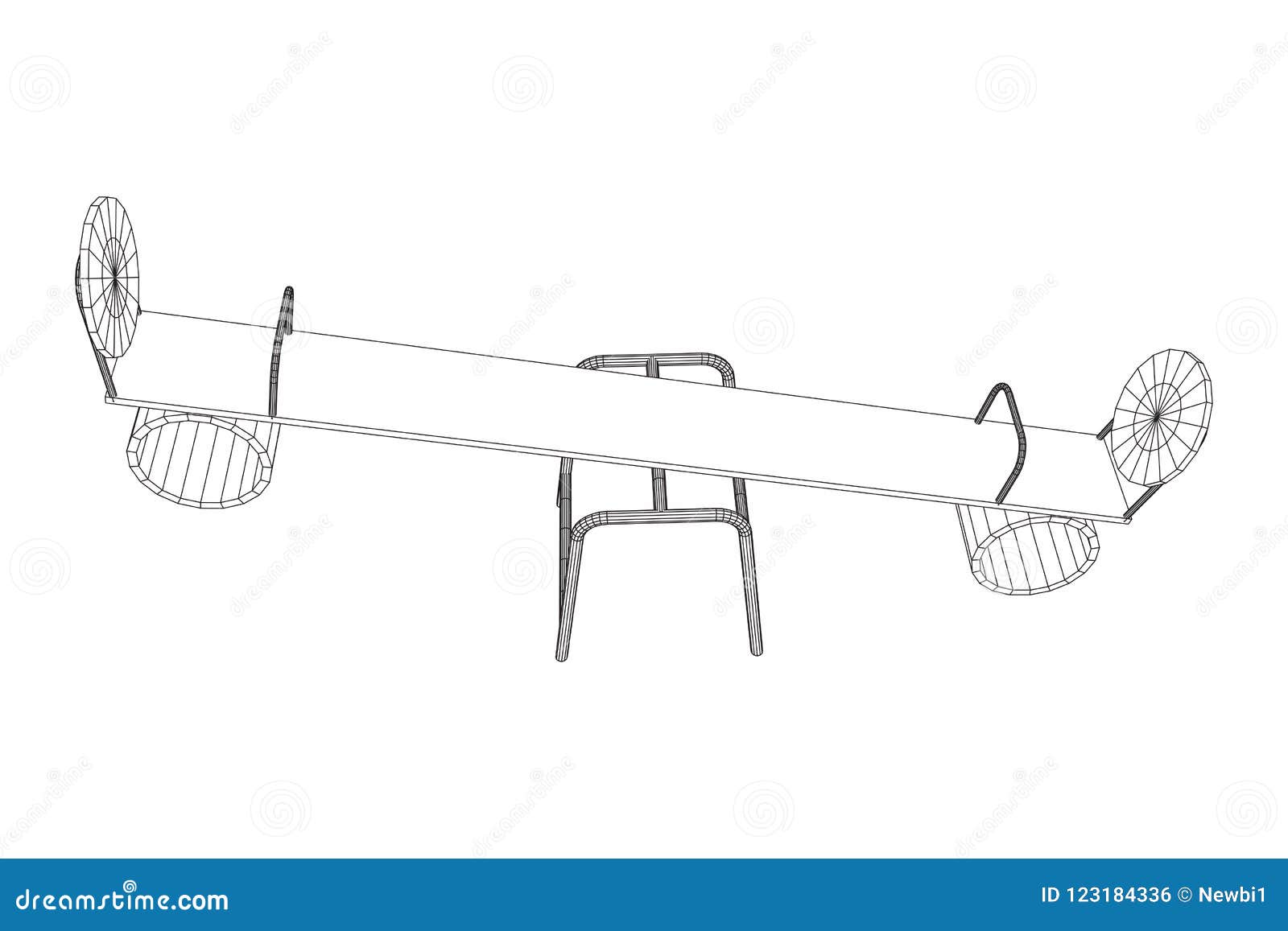 Swing on the Playground Vector. Stock Vector - Illustration of ...