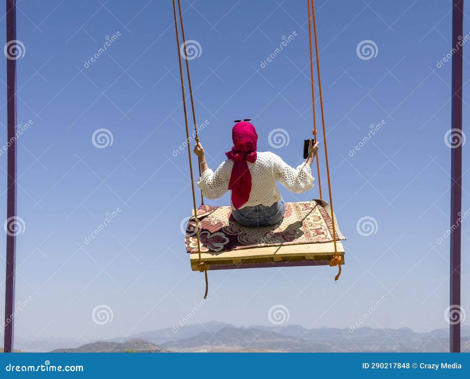 Swing Relaxes, Relaxes and Has a Relaxing Effect Stock Photo - Image of ...