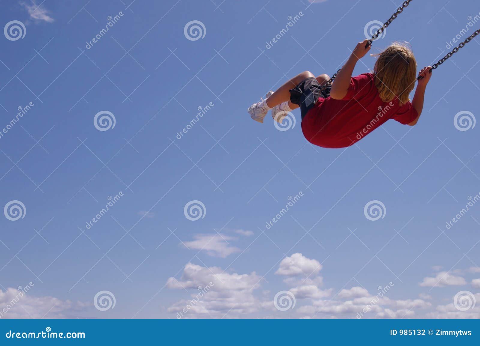 Swing ride stock photo. Image of person, ground, play, cloud - 985132