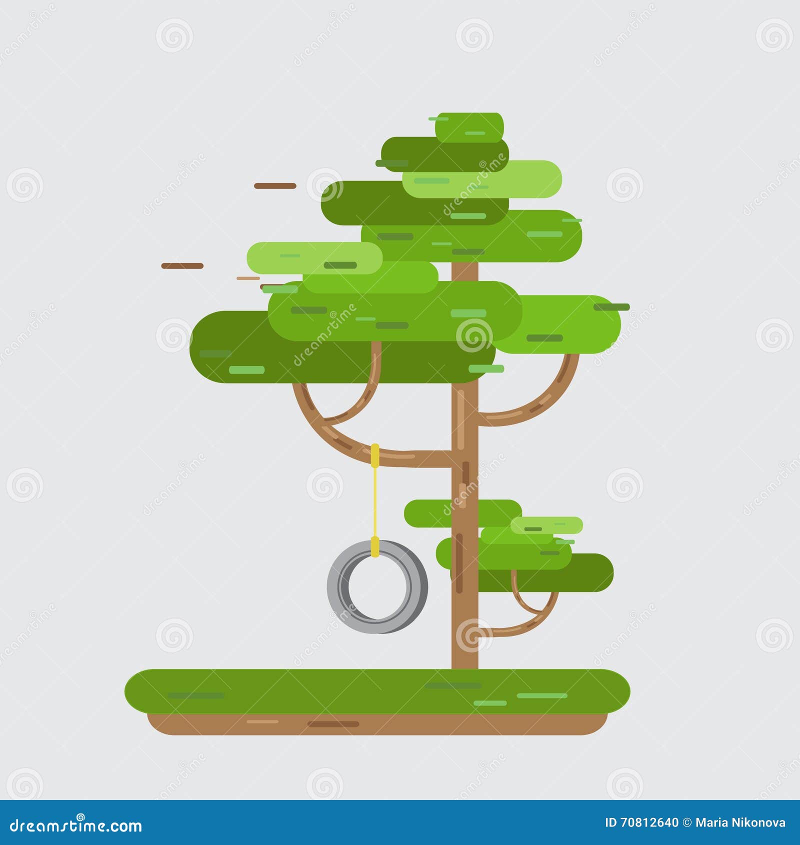 Tree Rope Swing Stock Illustrations – 1,135 Tree Rope Swing Stock ...
