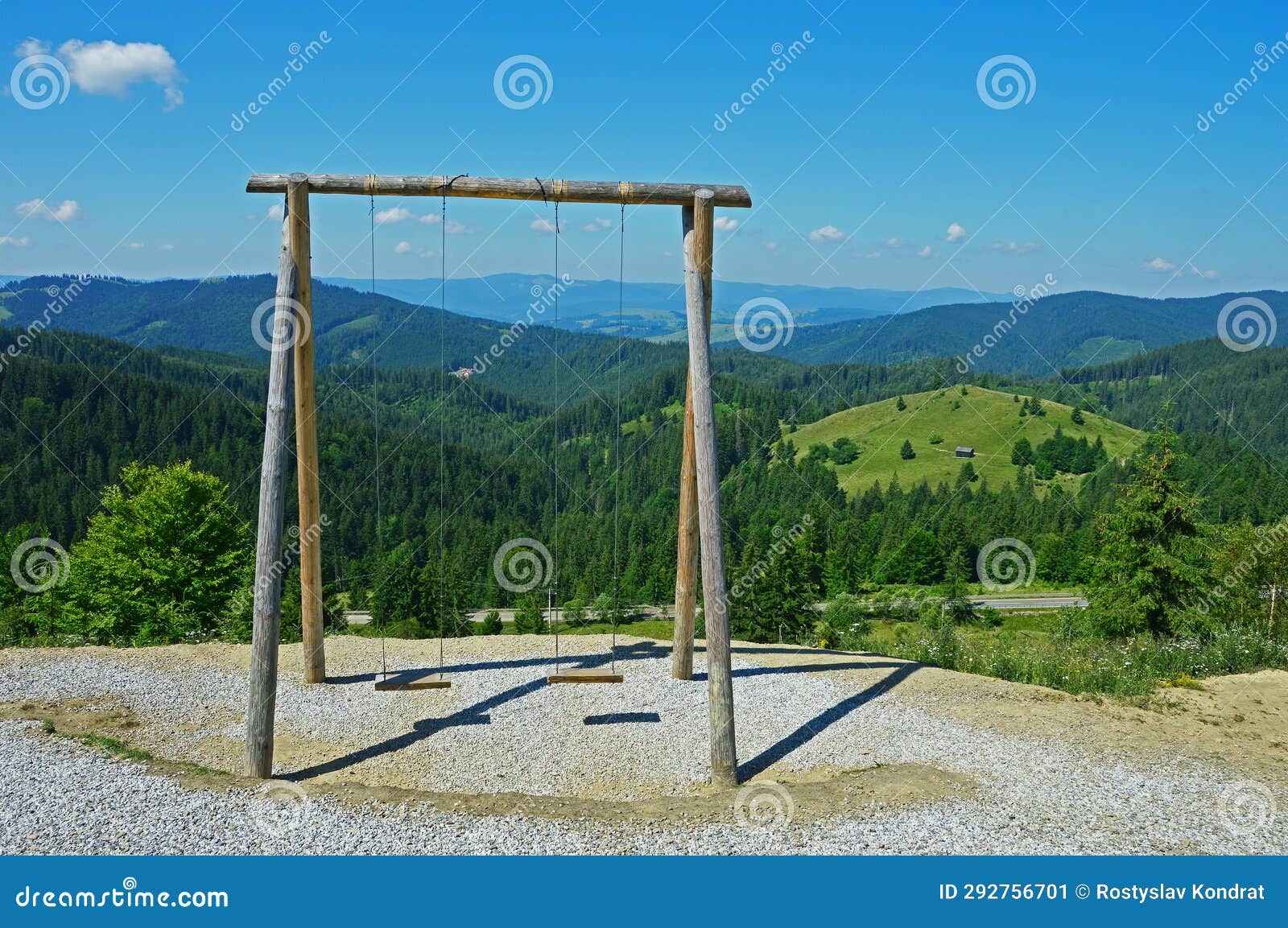 Swing for two stock image. Image of angle, wooden, acute - 292756701