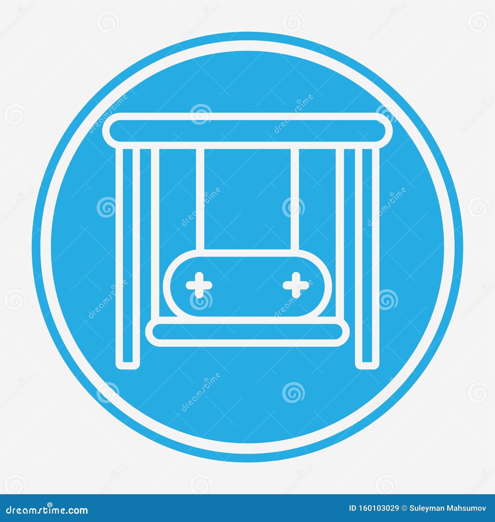 Swing Vector Icon Sign Symbol Stock Illustration - Illustration of line ...