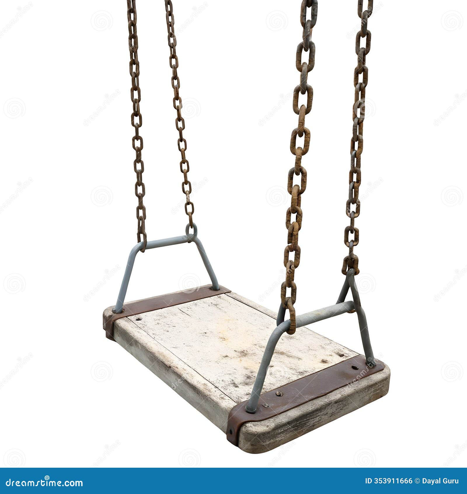 Swing on a White Background Stock Illustration - Illustration of ...
