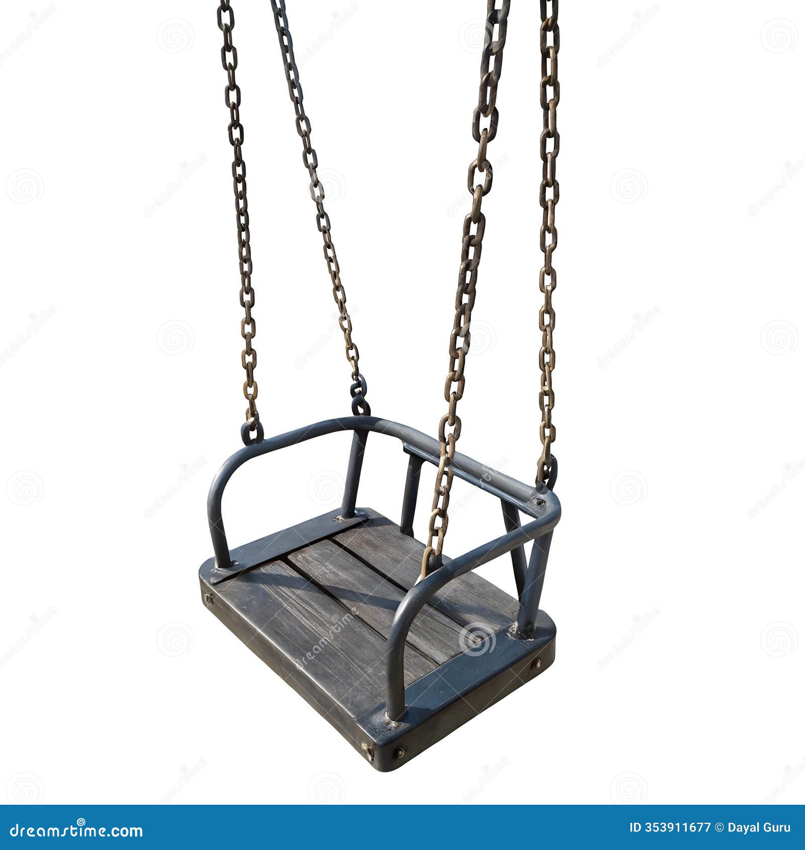 Swing on a White Background Stock Illustration - Illustration of kids ...