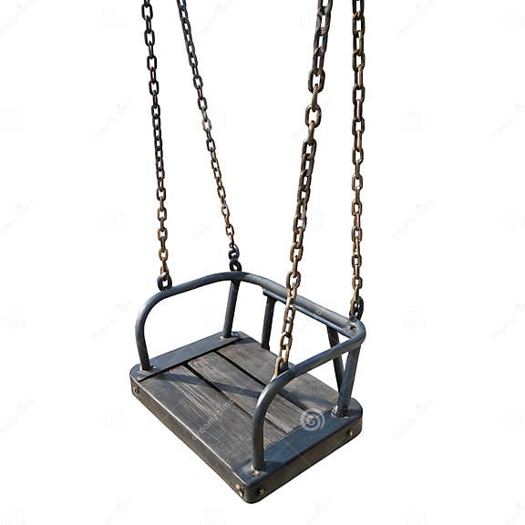 Swing on a White Background Stock Illustration - Illustration of kids ...