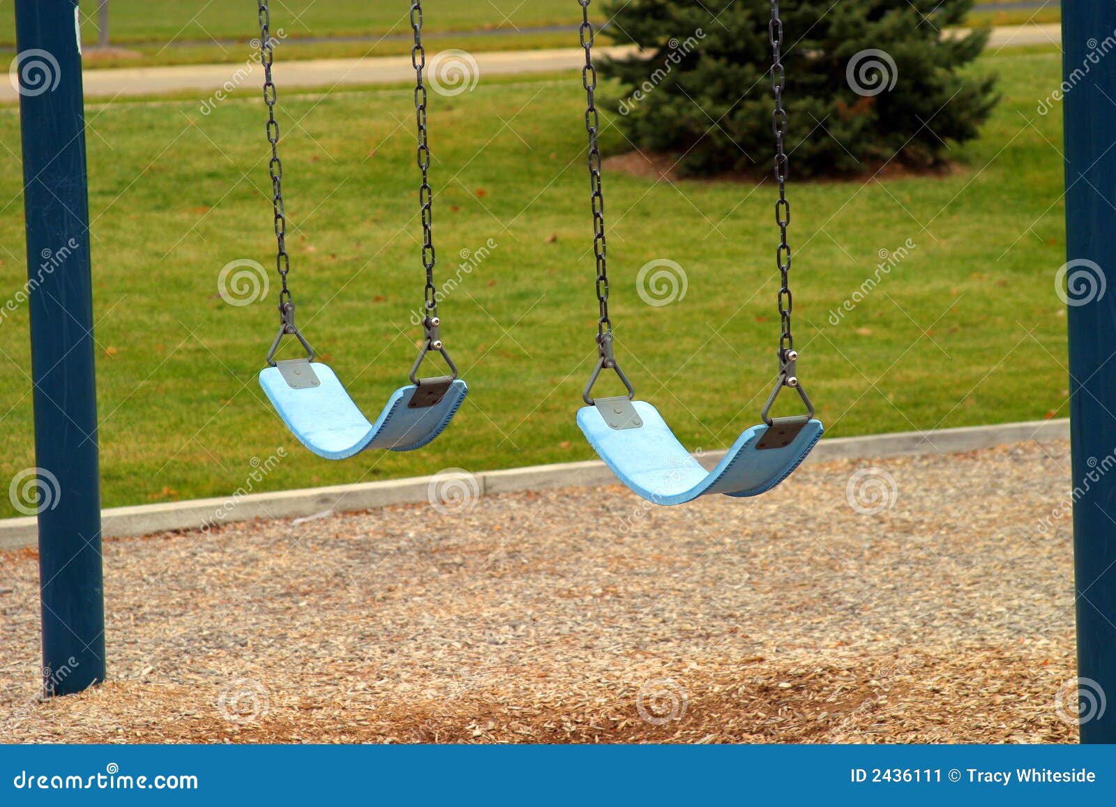 Swingers stock image. Image of swingset, chains, summer - 2436111