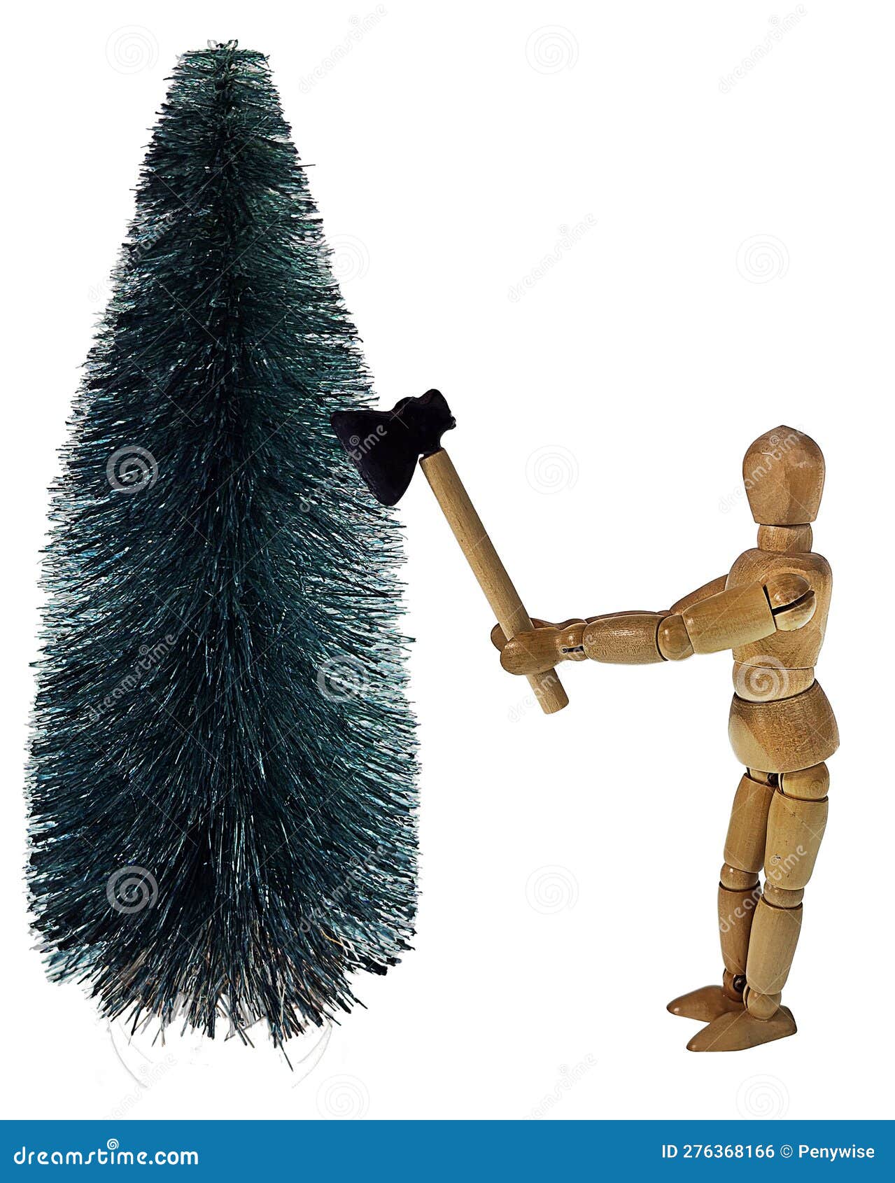 Swinging an Axe at a tree stock photo. Image of tree - 276368166