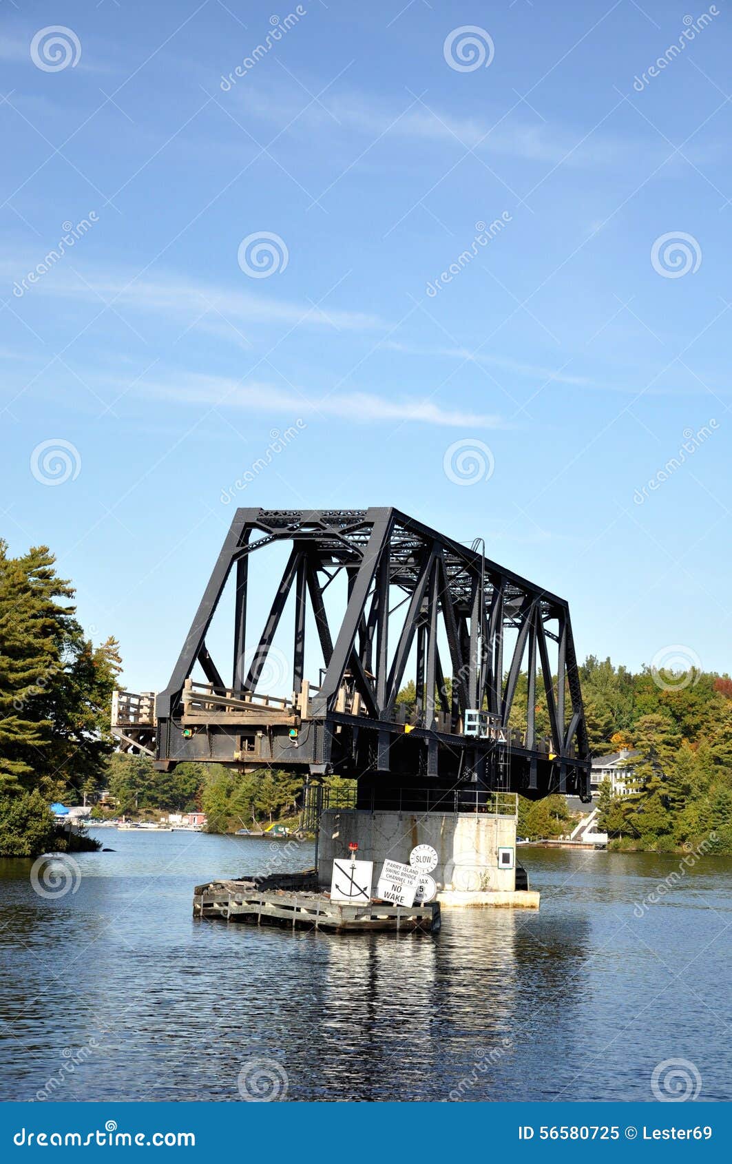 Swinging bridge stock image. Image of engineering, design - 56580725