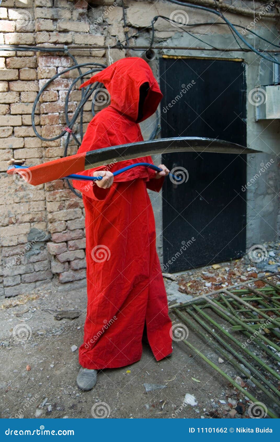 Swinging a scythe stock photo. Image of glare, halloween - 11101662