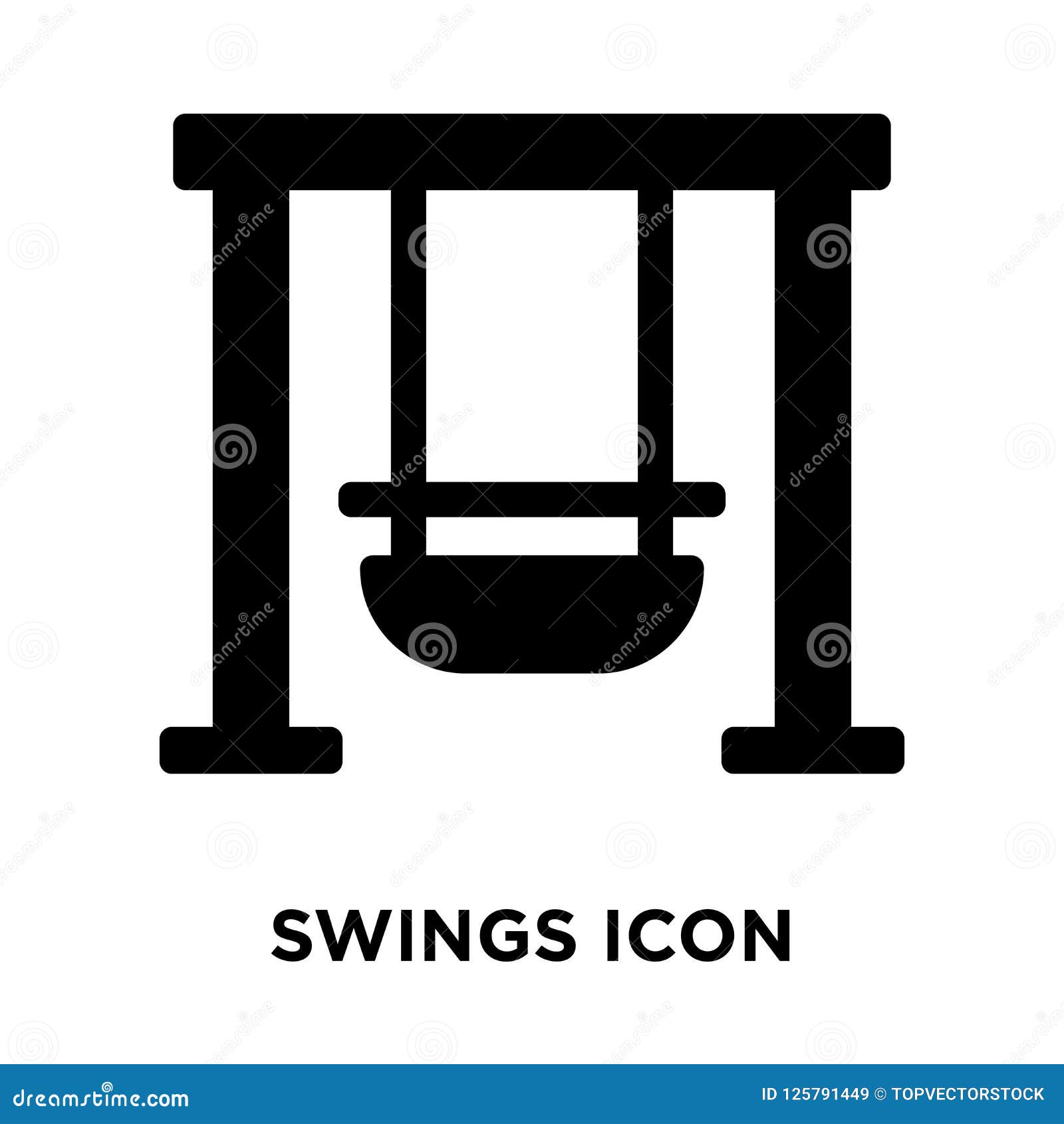 Swings Icon Vector Isolated on White Background, Logo Concept of Stock ... Swings Icon Vector Isolated on White Background, Logo Concept of Stock ...