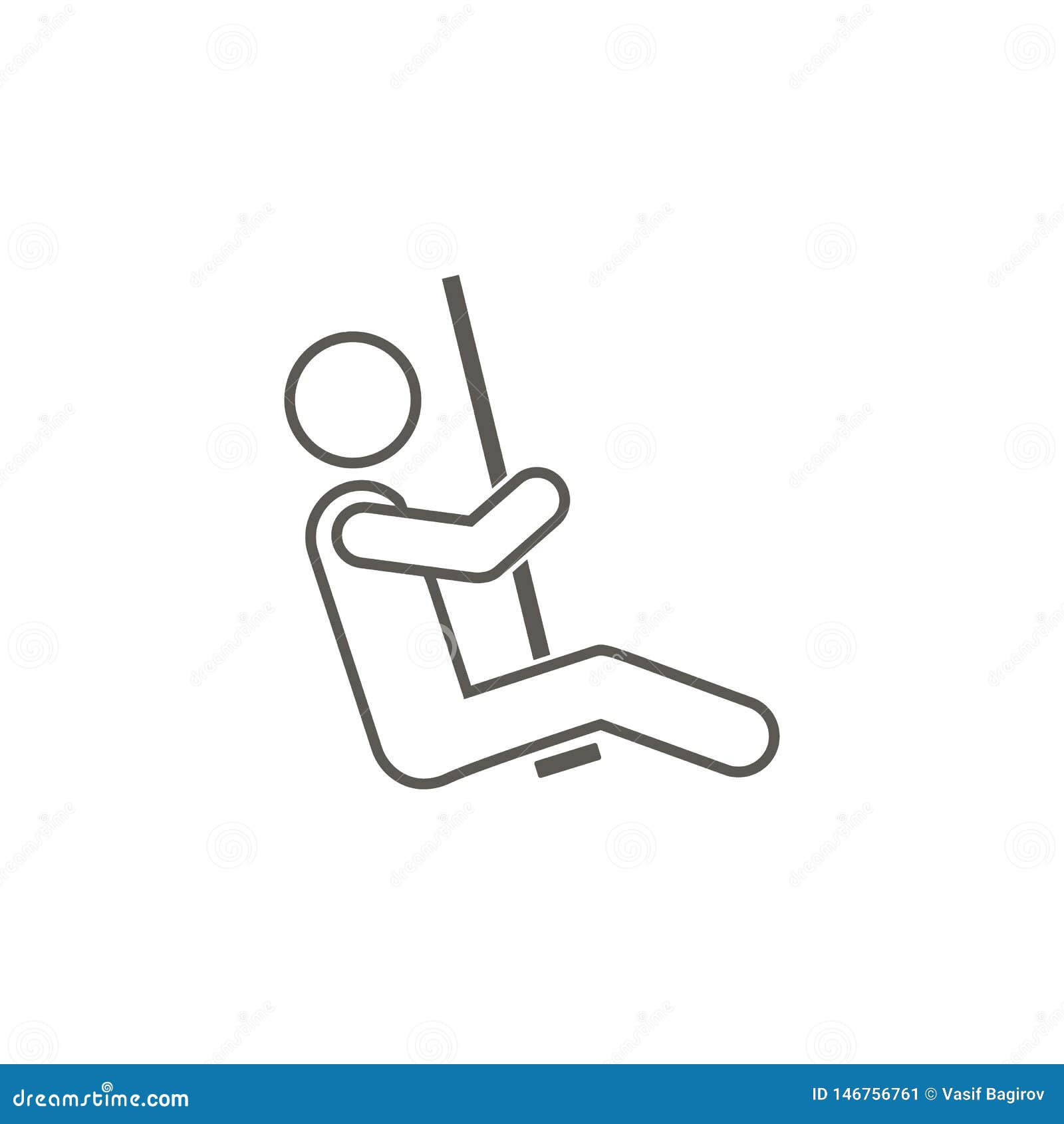 Swings, Man Vector Icon. Simple Element Illustration from Map and ...