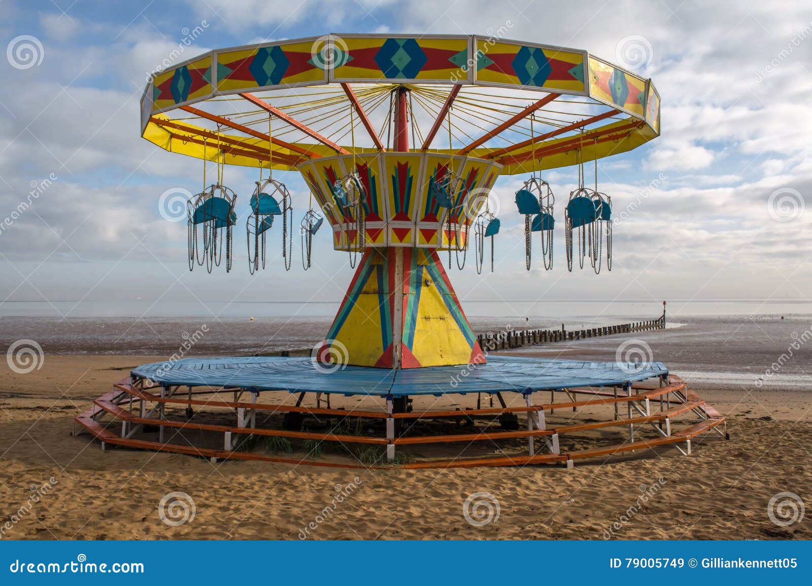 Swings and roundabout stock image. Image of cleethorpes - 79005749