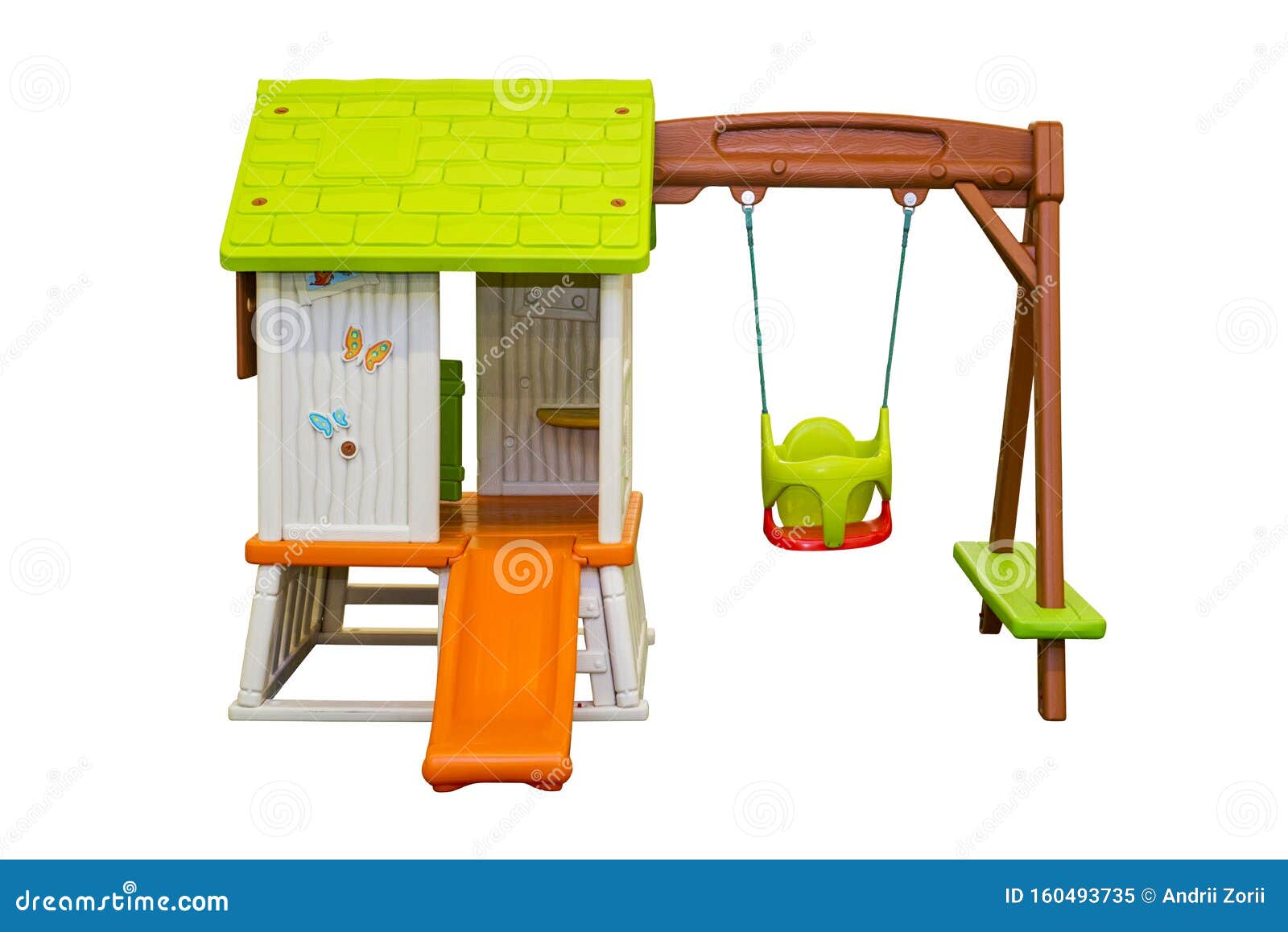 Swings and Slide Isolated on White Background. Swing and Slider ... Swings and Slide Isolated on White Background. Swing and Slider ...