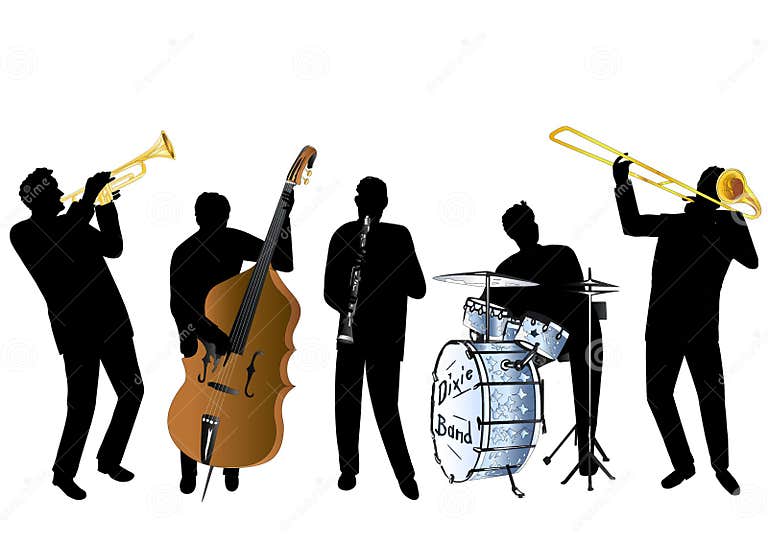 Swingtime stock vector. Illustration of shape, clarinetist - 37391168