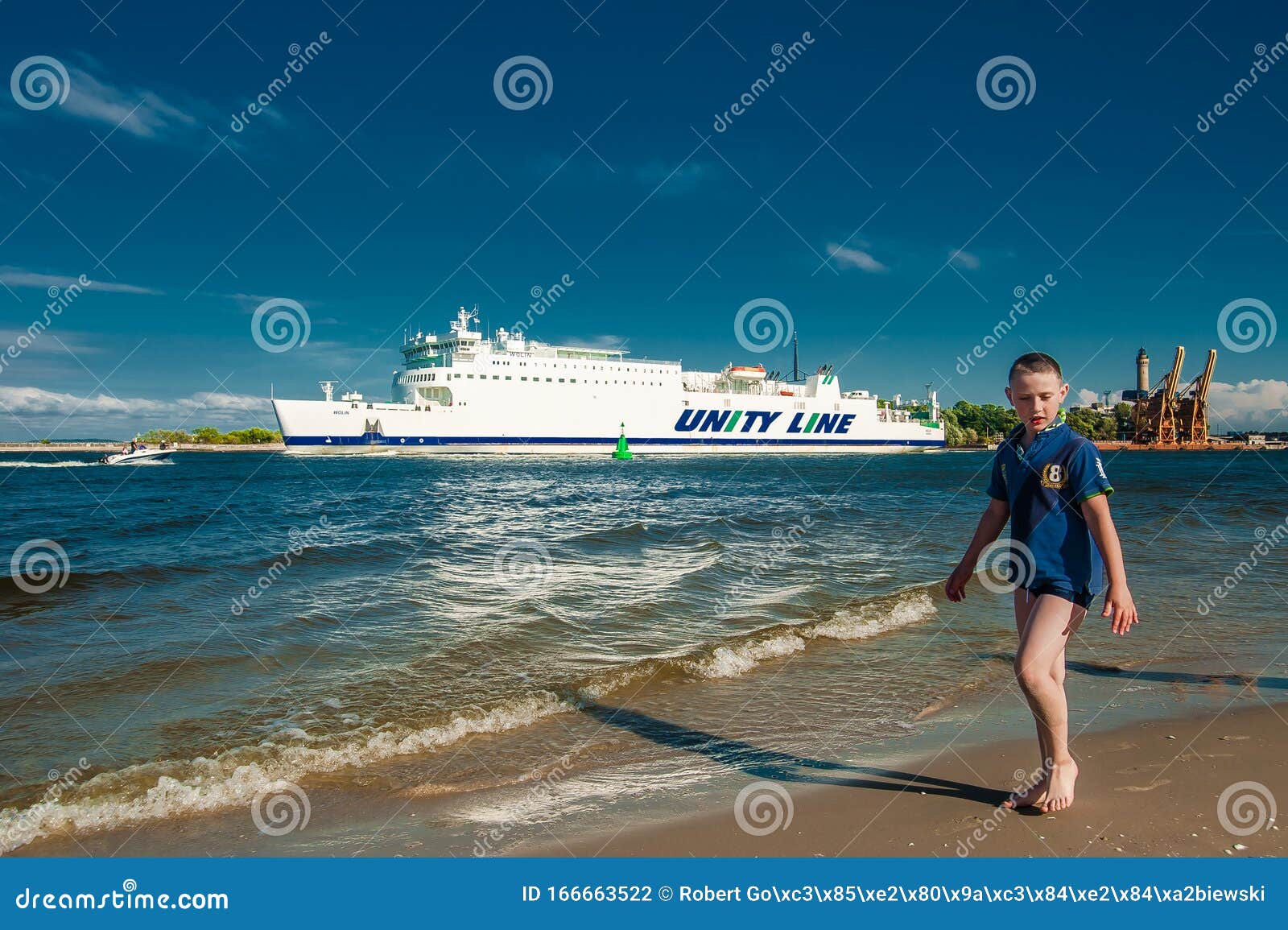 Swinoujscie. Poland. 2018 Unity Line Ferry Editorial Photography ...