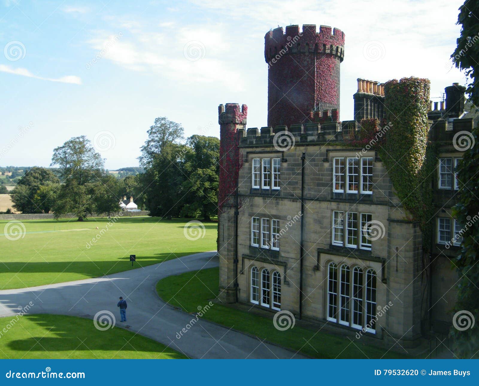 Swinton Castle foto de archivo. Imagen de colores, ventanas - 79532620