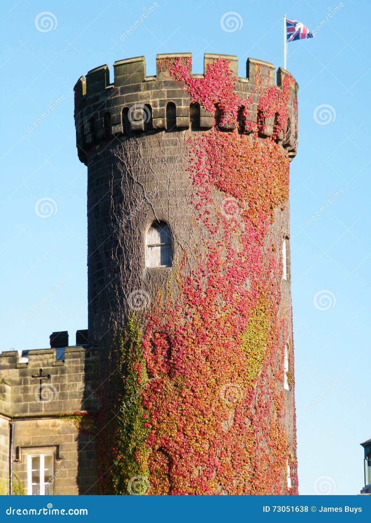 Swinton Castle stock photo. Image of grey, jack, tower - 73051638